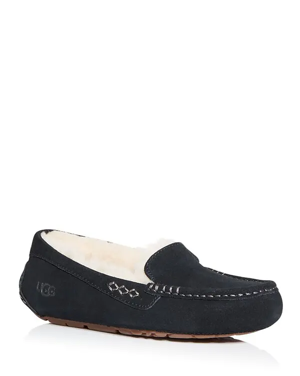 UGG Ansley Moc Toe Slippers - Black