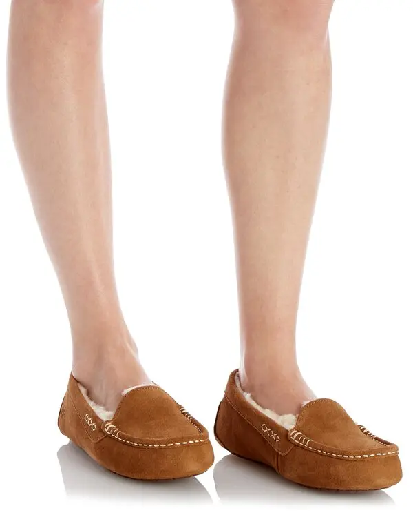 UGG Ansley Moc Toe Slippers - Chestnut
