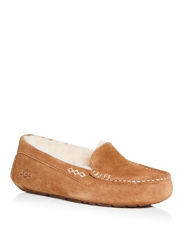 UGG Ansley Moc Toe Slippers - Chestnut