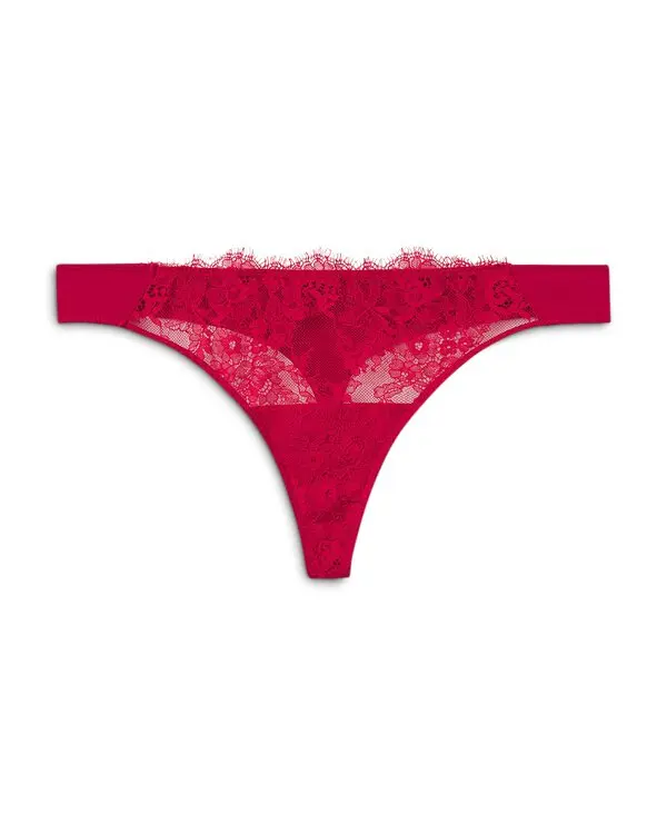 SKARLETT BLUE Entice Lace Thong - Scarlet