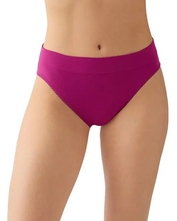 Wacoal Feeling Flexible Seamless Hi Cut Brief - Berry Fizz