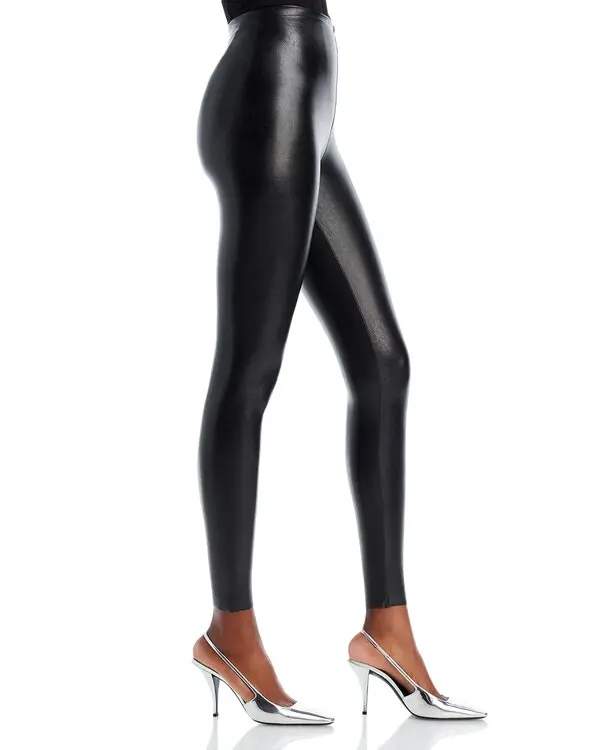 Commando Perfect Control Faux Leather Leggings - Black
