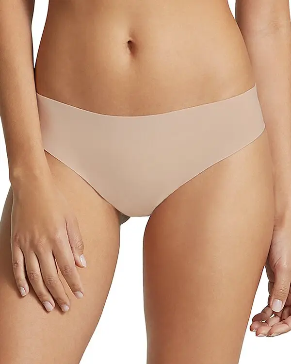 Commando Butter Mid-rise Thong - Beige