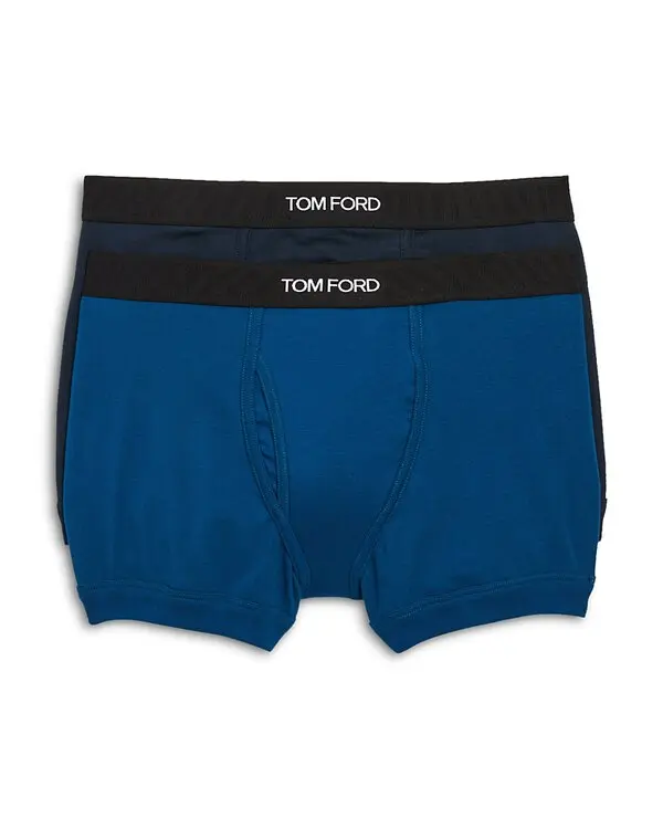 TOM FORD Cotton Blend Boxer Briefs, Set Of 2 - Dark Blue