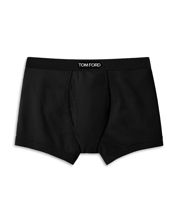 TOM FORD Cotton Blend Boxer Briefs - Black