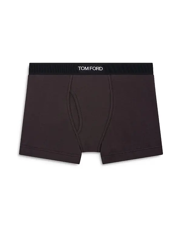 TOM FORD Cotton Blend Boxer Briefs - Dark Mink