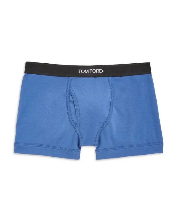 TOM FORD Cotton Blend Boxer Briefs - High Blue