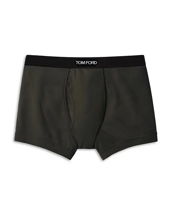 TOM FORD Cotton Blend Boxer Briefs - Military Green