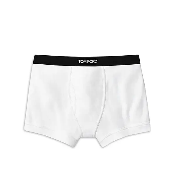 TOM FORD Cotton Blend Boxer Briefs - White