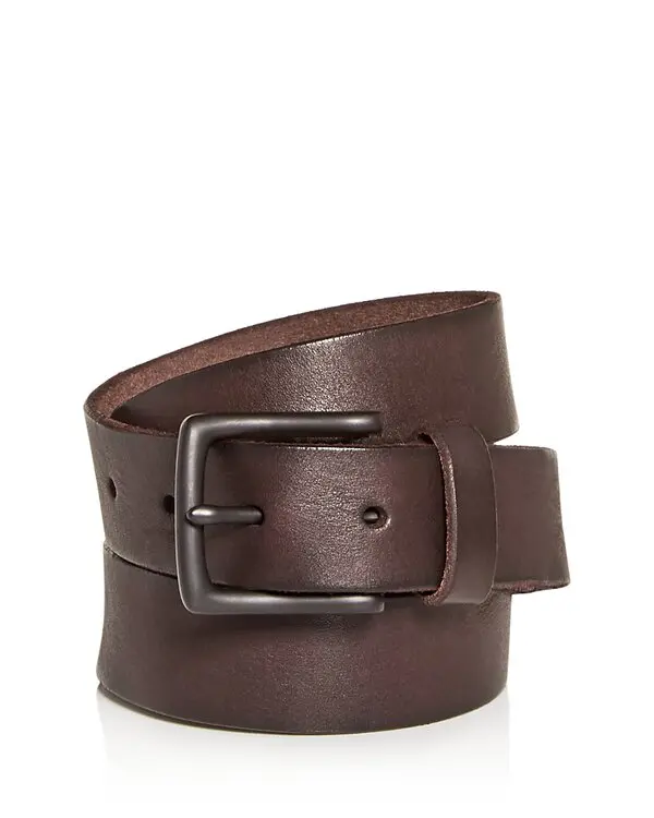 ALLSAINTS Leather Belt - Bitter Brown