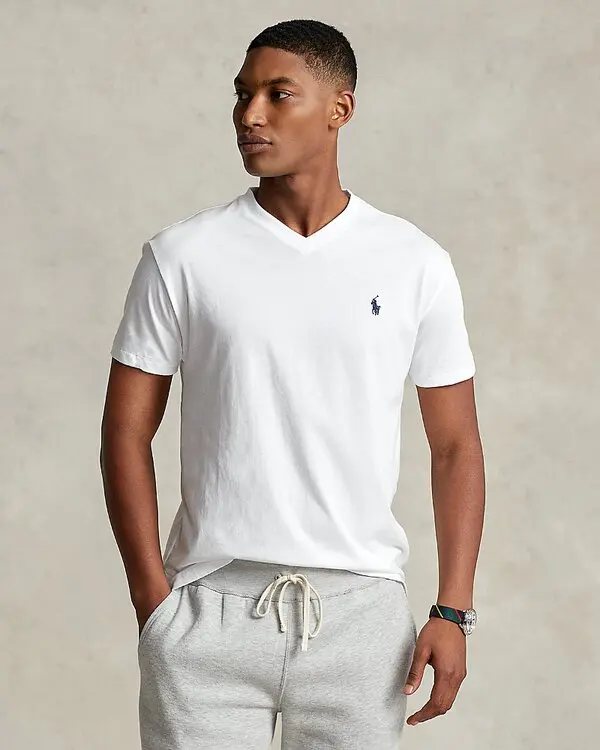 Polo Ralph Lauren Classic Fit V-neck Tee - White