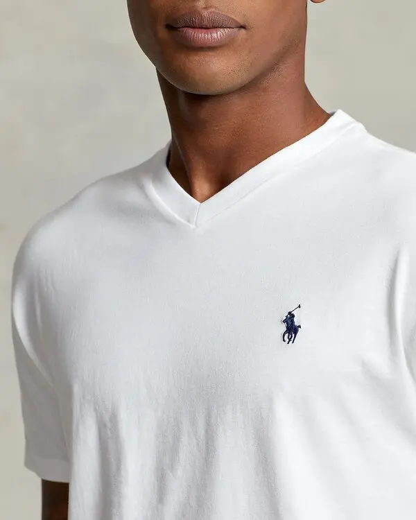 Polo Ralph Lauren Classic Fit V-neck Tee - White