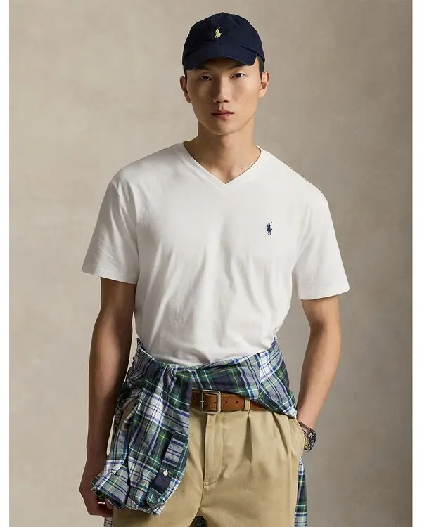 Polo Ralph Lauren Classic Fit V-neck Tee - White