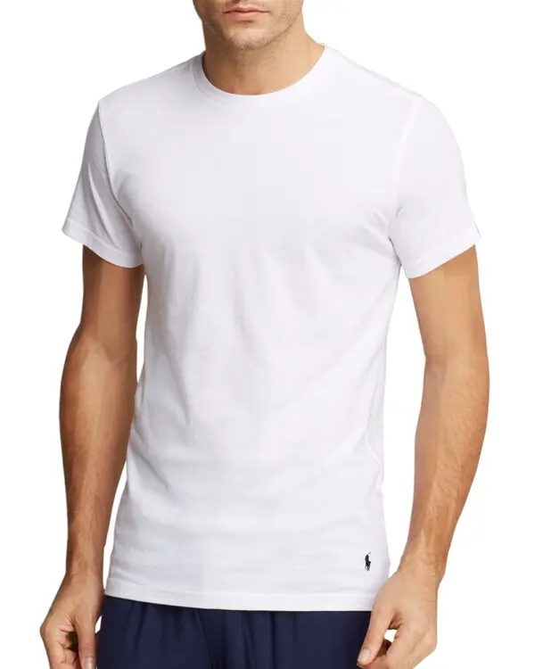 Polo Ralph Lauren Slim Fit Crewneck Undershirt Set - White