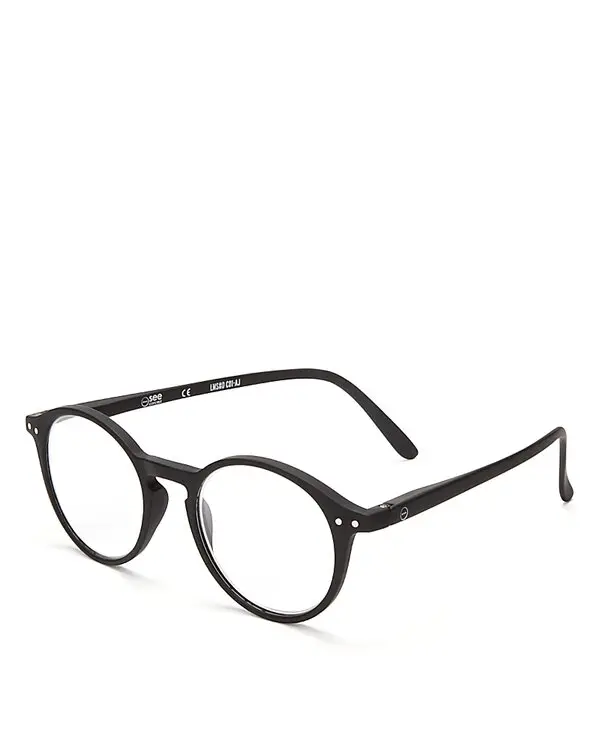 IZIPIZI Round Reading Glasses, 46mm - Black