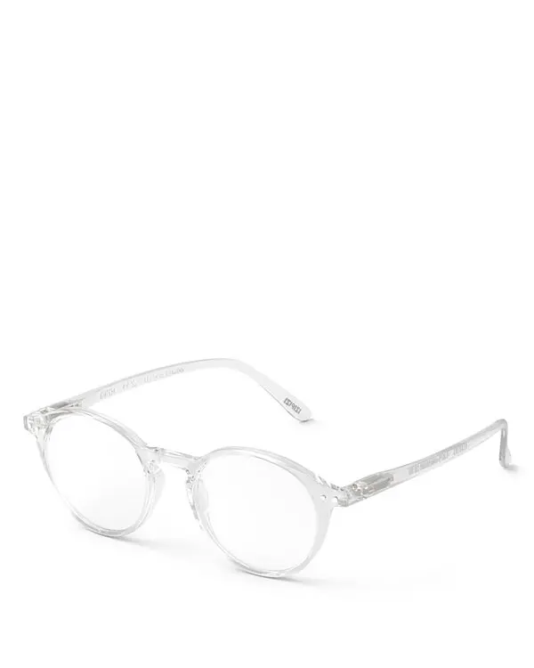IZIPIZI Round Reading Glasses, 46mm - Crystal