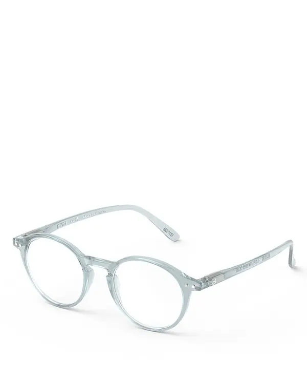 IZIPIZI Round Reading Glasses, 46mm - Frozen Blue