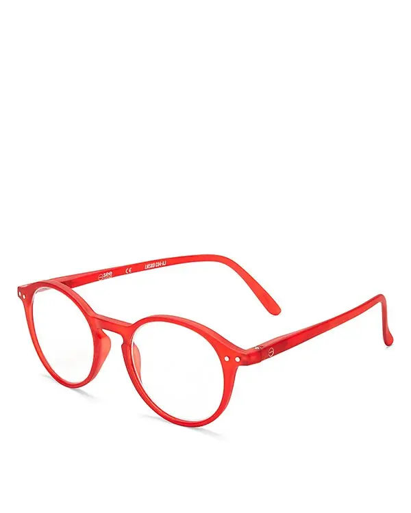 IZIPIZI Round Reading Glasses, 46mm - Red
