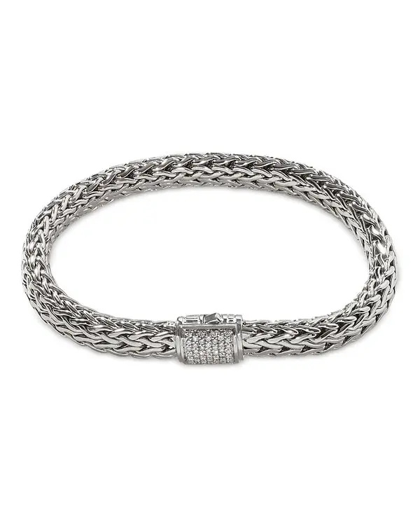 John Hardy Classic Chain Bracelet - White/silver