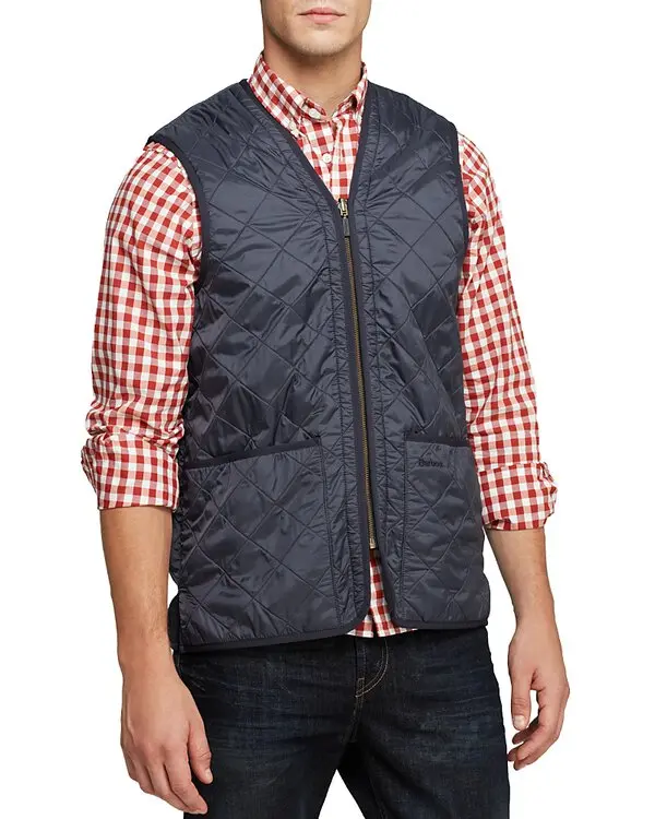 Barbour Polarquilt Waistcoat Zip In Liner - Navy