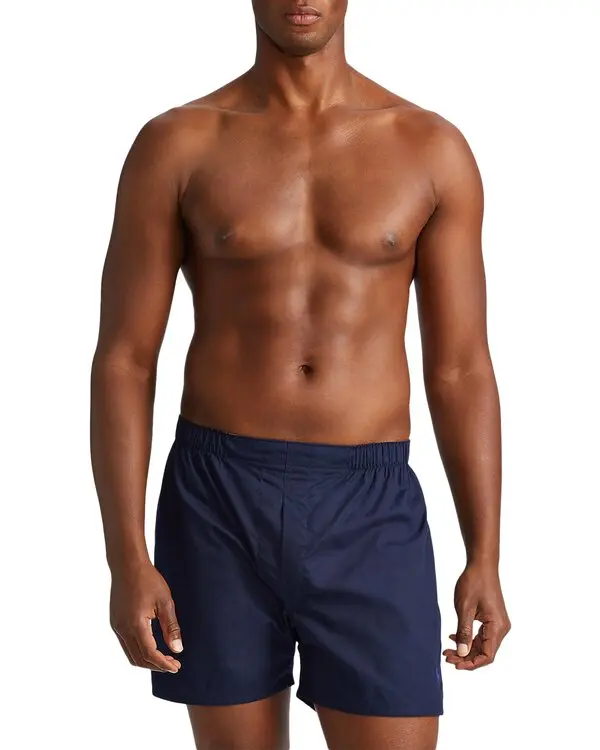 Polo Ralph Lauren Classic Fit Woven Boxers, Pack Of 3 - Blue Multi