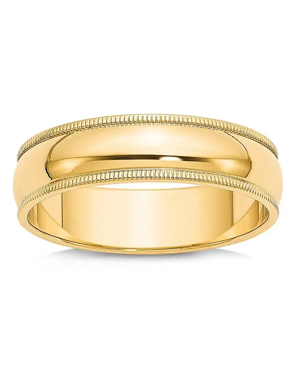 Bloomingdale'S 6mm Milgrain Wedding Band In 14k Yellow - Gold
