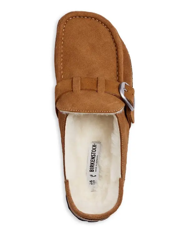BIRKENSTOCK Buckley Shearling Clogs - Brown