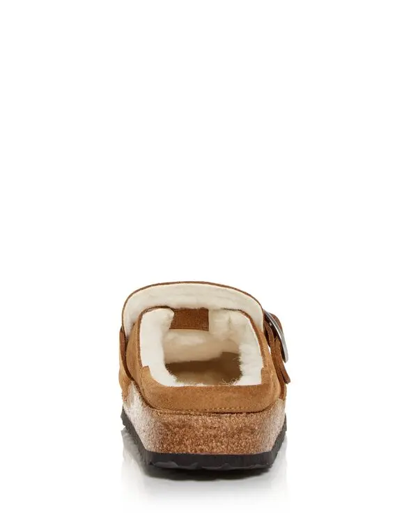 BIRKENSTOCK Buckley Shearling Clogs - Brown