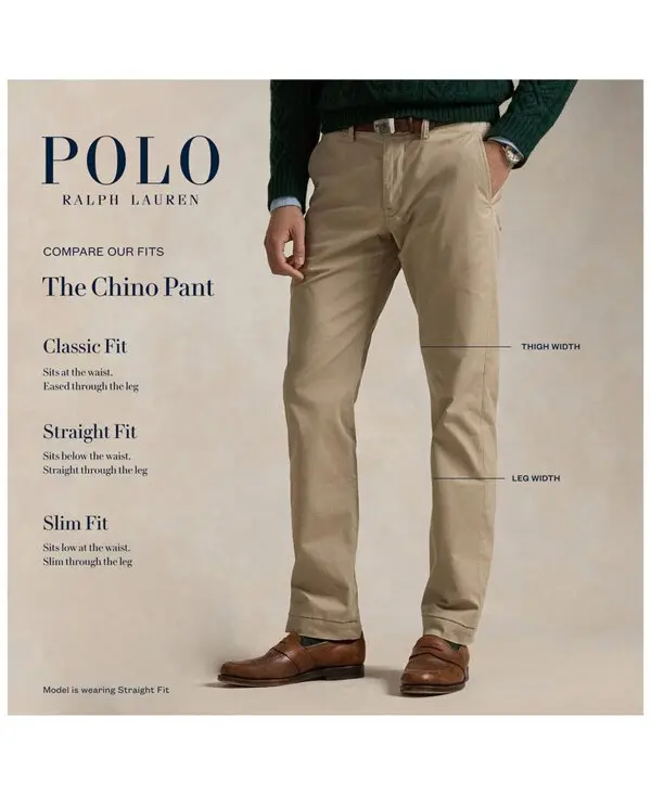 Polo Ralph Lauren Stretch Slim Fit Chinos - Classic Khaki