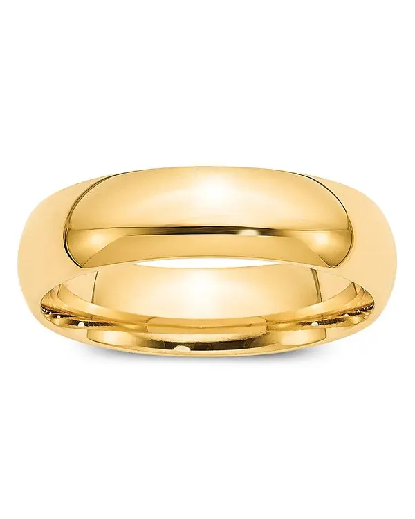 Bloomingdale'S 6mm Comfort Fit Band Ring - Gold