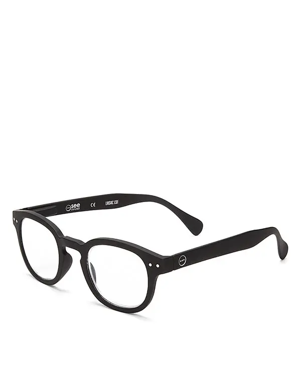 IZIPIZI C Square Reading Glasses 45mm - Black