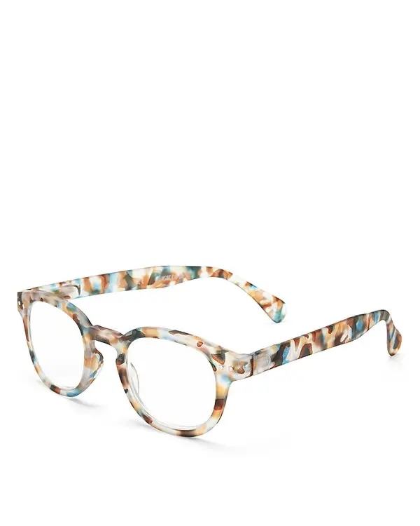 IZIPIZI C Square Reading Glasses 45mm - Multi Blue Tortoise