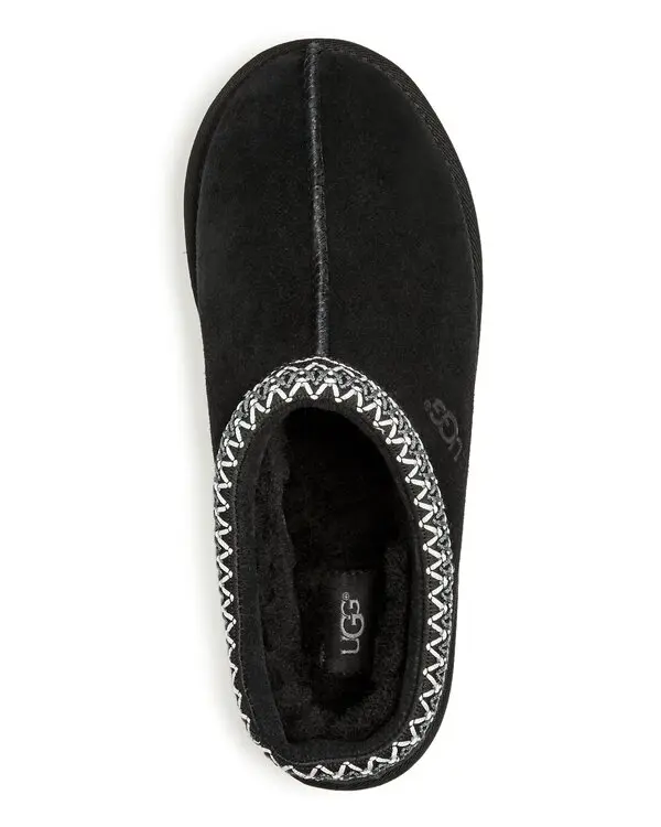 UGG Tasman Ii Suede & Shearling Slippers - Black