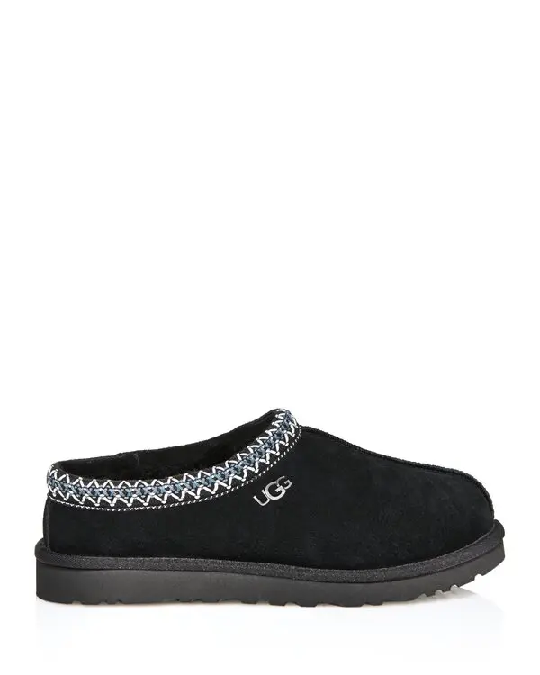 UGG Tasman Ii Suede & Shearling Slippers - Black