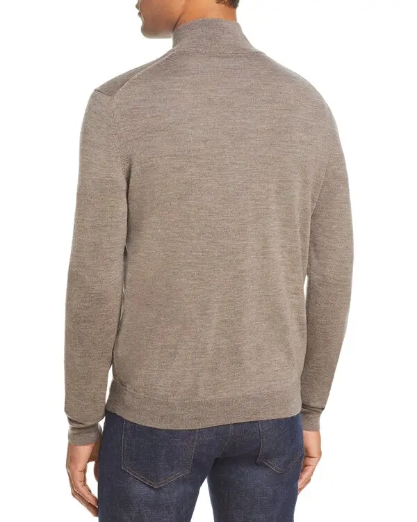 Bloomingdale'S Quarter-zip Merino Wool Sweater - Ash