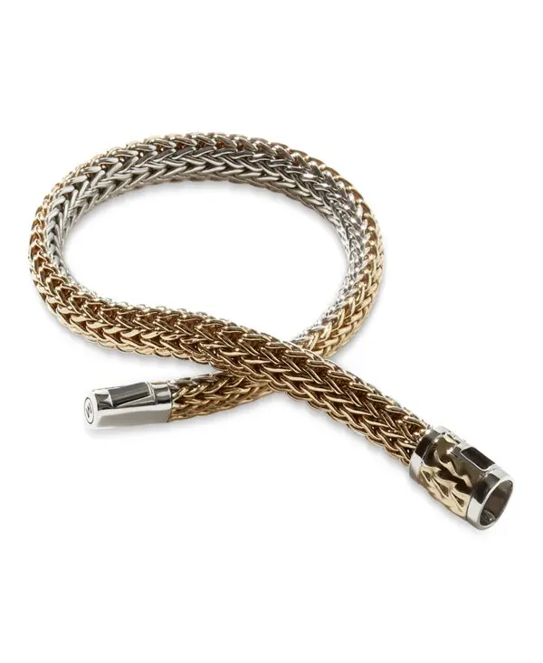 John Hardy 18k Yellow Gold & Sterling Silver Icon Bracelet - Gold/silver