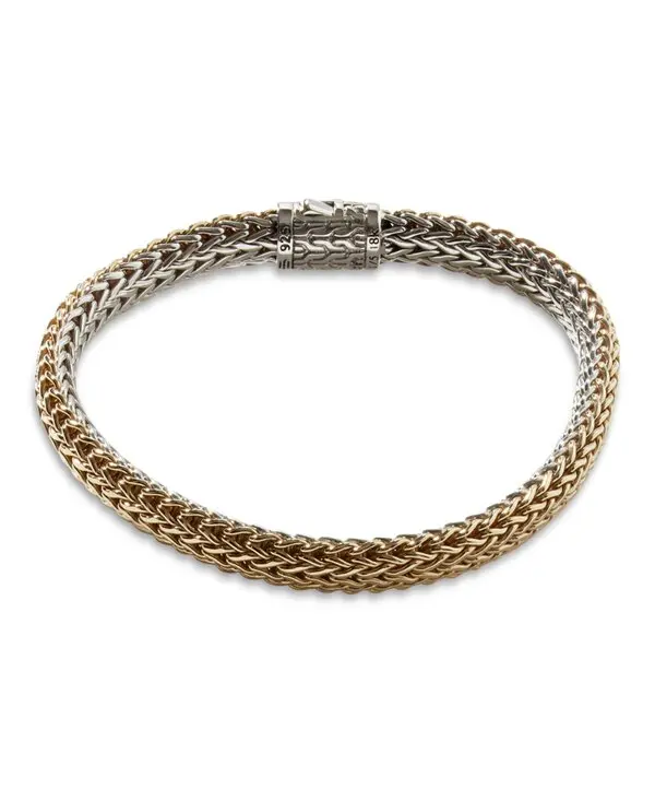 John Hardy 18k Yellow Gold & Sterling Silver Icon Bracelet - Gold/silver