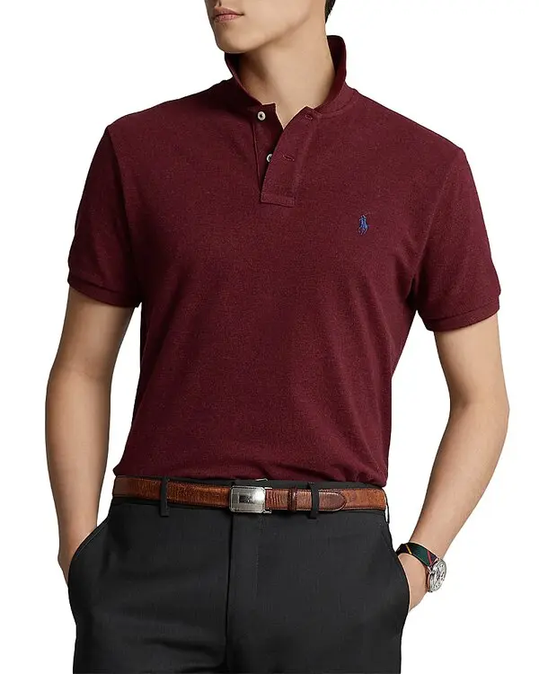 Polo Ralph Lauren Classic Fit Mesh Polo Shirt - Spring Wine Heather
