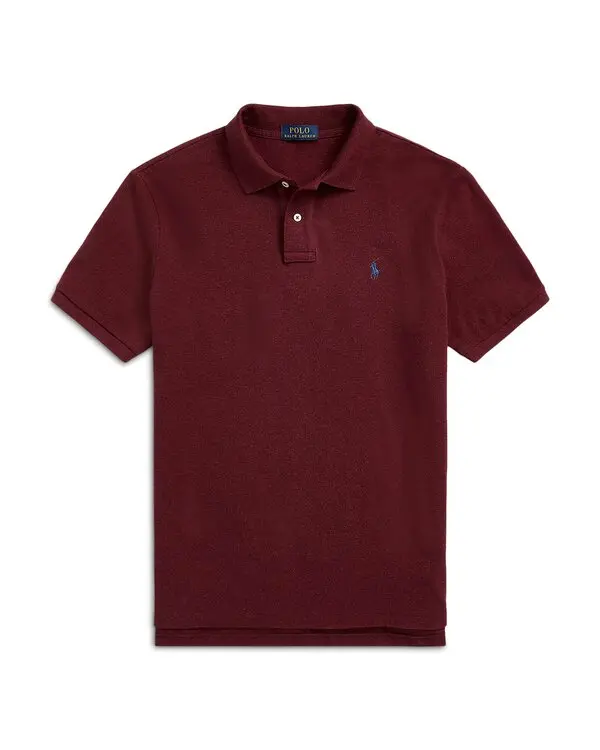 Polo Ralph Lauren Classic Fit Mesh Polo Shirt - Spring Wine Heather