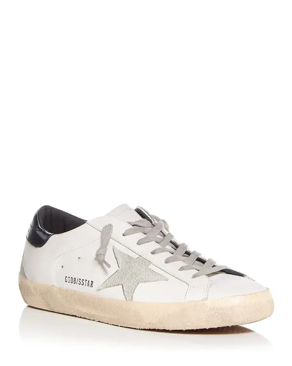 GOLDEN GOOSE Super-star Low Top Sneakers - White/ice