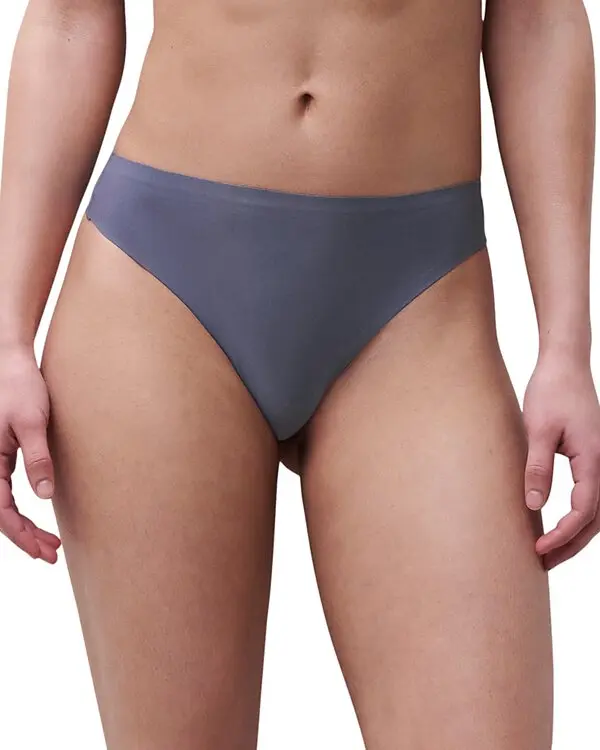 Chantelle Soft Stretch One-size Seamless Thong - Slate Grey