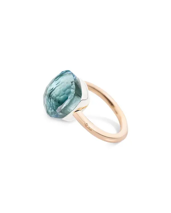 Pomellato Nudo Classic Ring With Blue Topaz - Sky Blue