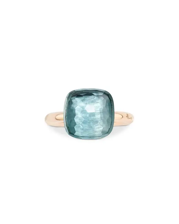 Pomellato Nudo Classic Ring With Blue Topaz - Sky Blue