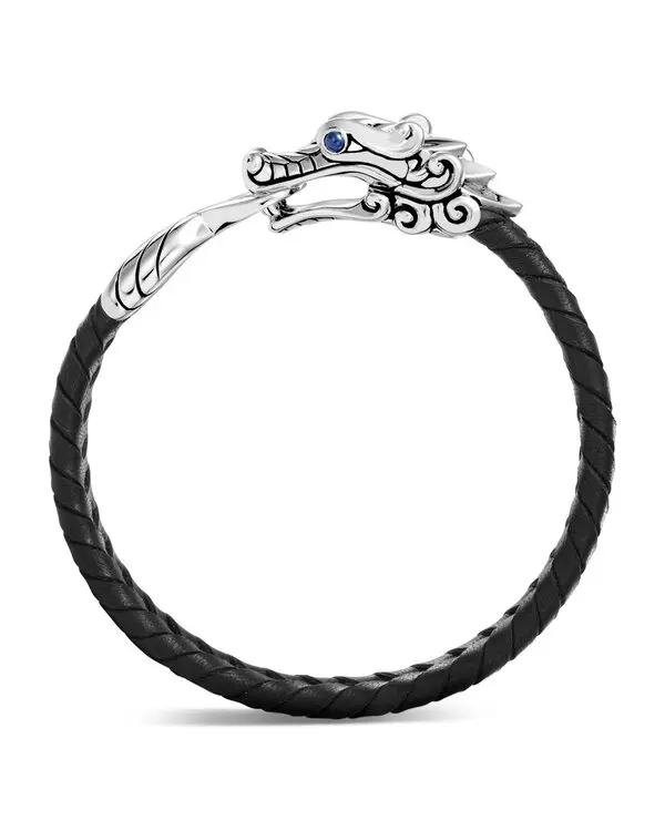 John Hardy Legends Naga Braided Bracelet - Black/silver