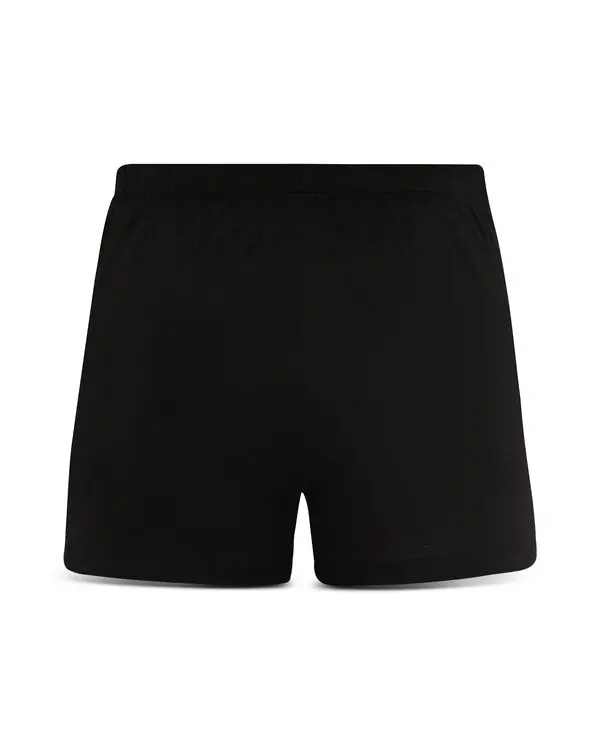 Hanro Cotton Sporty Button Fly Boxers - Black
