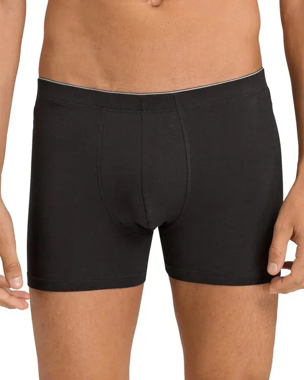 Hanro Cotton Superior Long-leg Boxer Briefs - White