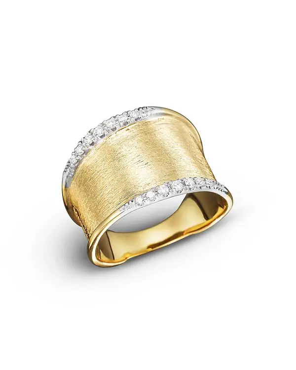 Marco Bicego 18k Yellow Lunaria Diamond Ring - Gold