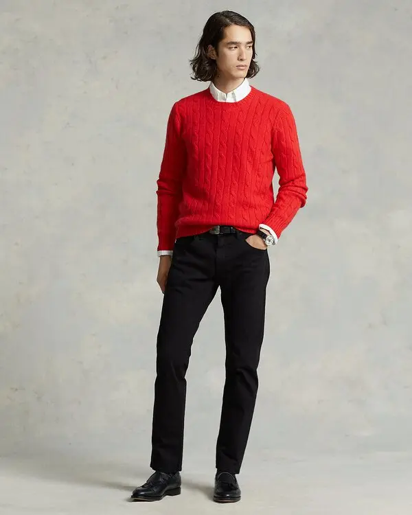 Polo Ralph Lauren Stretch Varick Slim Straight Fit Jeans - Black