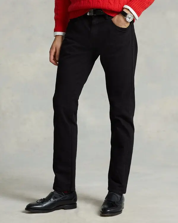 Polo Ralph Lauren Stretch Varick Slim Straight Fit Jeans - Black