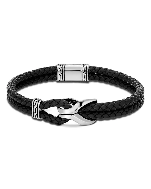 John Hardy Sterling Silver Classic Chain Bracelet - Black/silver